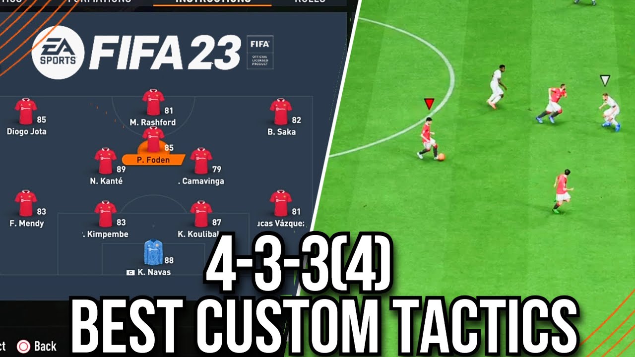 FIFA 23 BEST FORMATION 433 4 TUTORIAL Best Custom Tactics
