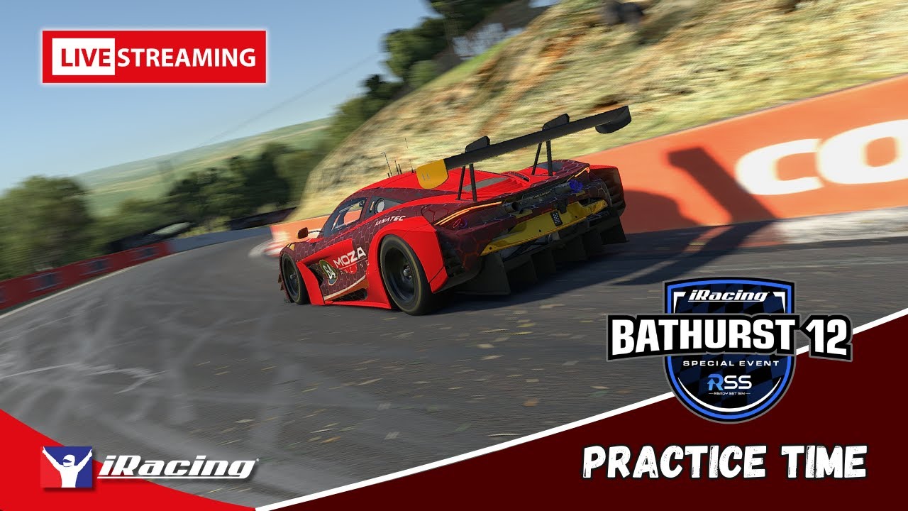 iRacing Special Event - Bathurst 12hr Practice - Live - YouTube