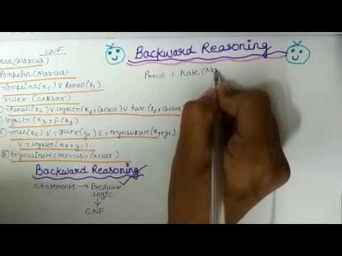 Backward Reasoning in Artificial Intelligence Example-1 - YouTube