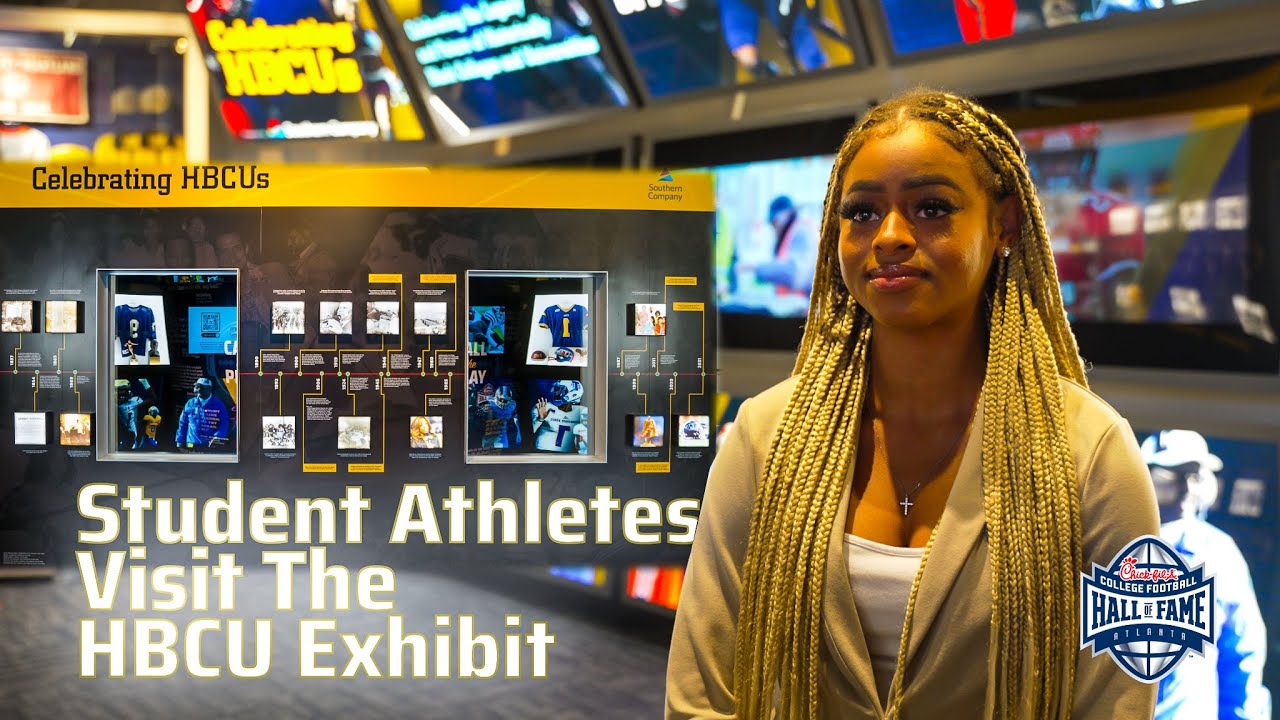 Student Athletes Visit The HBCU Exhibit | @cfbhall - YouTube