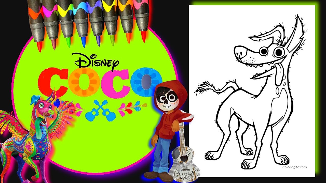 Coloring Spirit Dog Dante| Disney Pixar COCO - YouTube