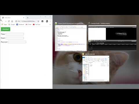Web Development | HTML Form, Get name, email, password, Gender from the ...