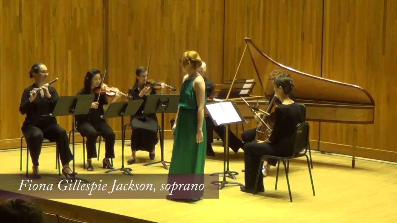 Fiona Gillespie Jackson, soprano, The soft complaining flute, Handel ...