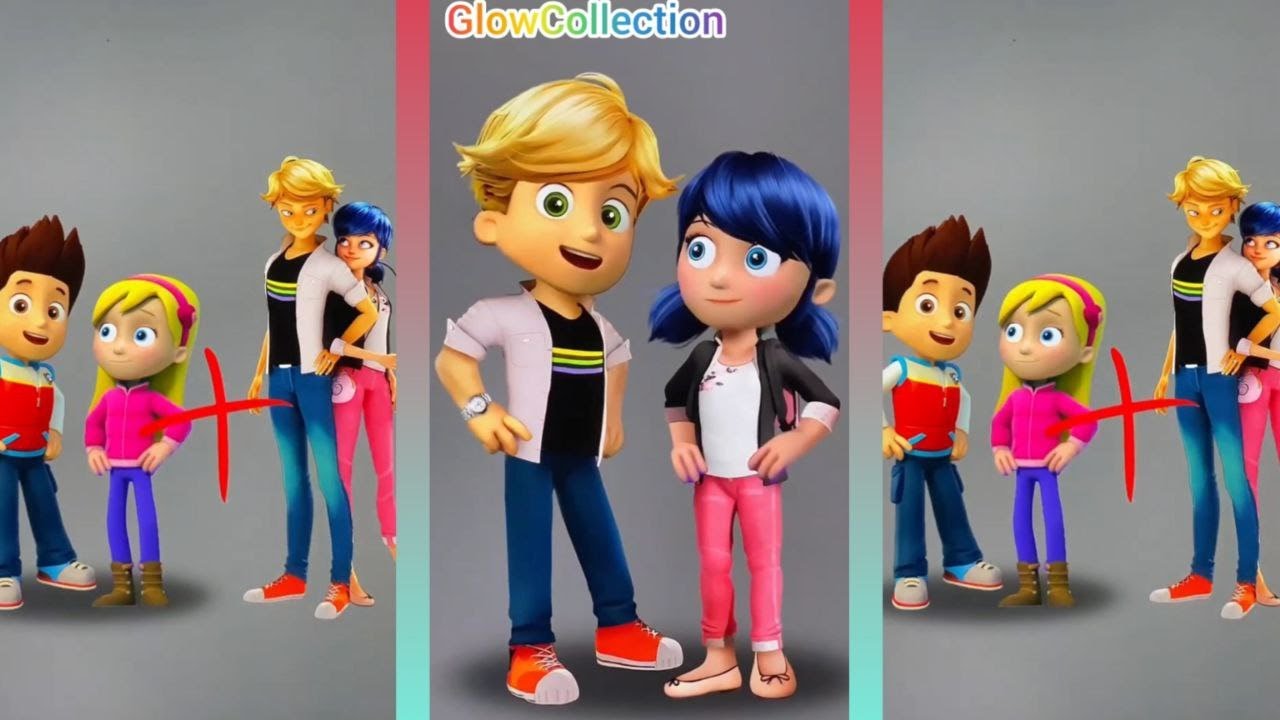 Ryder Paw Patrol And Katie Glow Up Into Miraculous Ladybug And Adrien ...