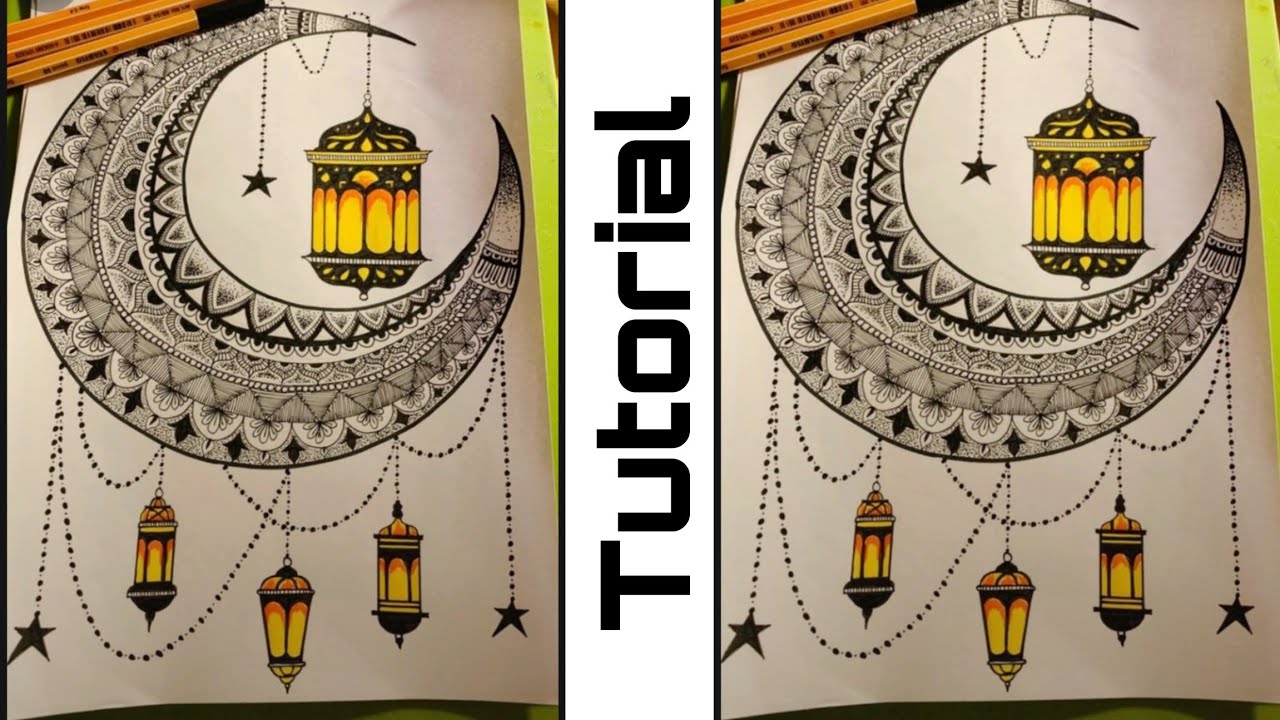 Ramadan inspired Mandala art || Easy Mandala art - YouTube