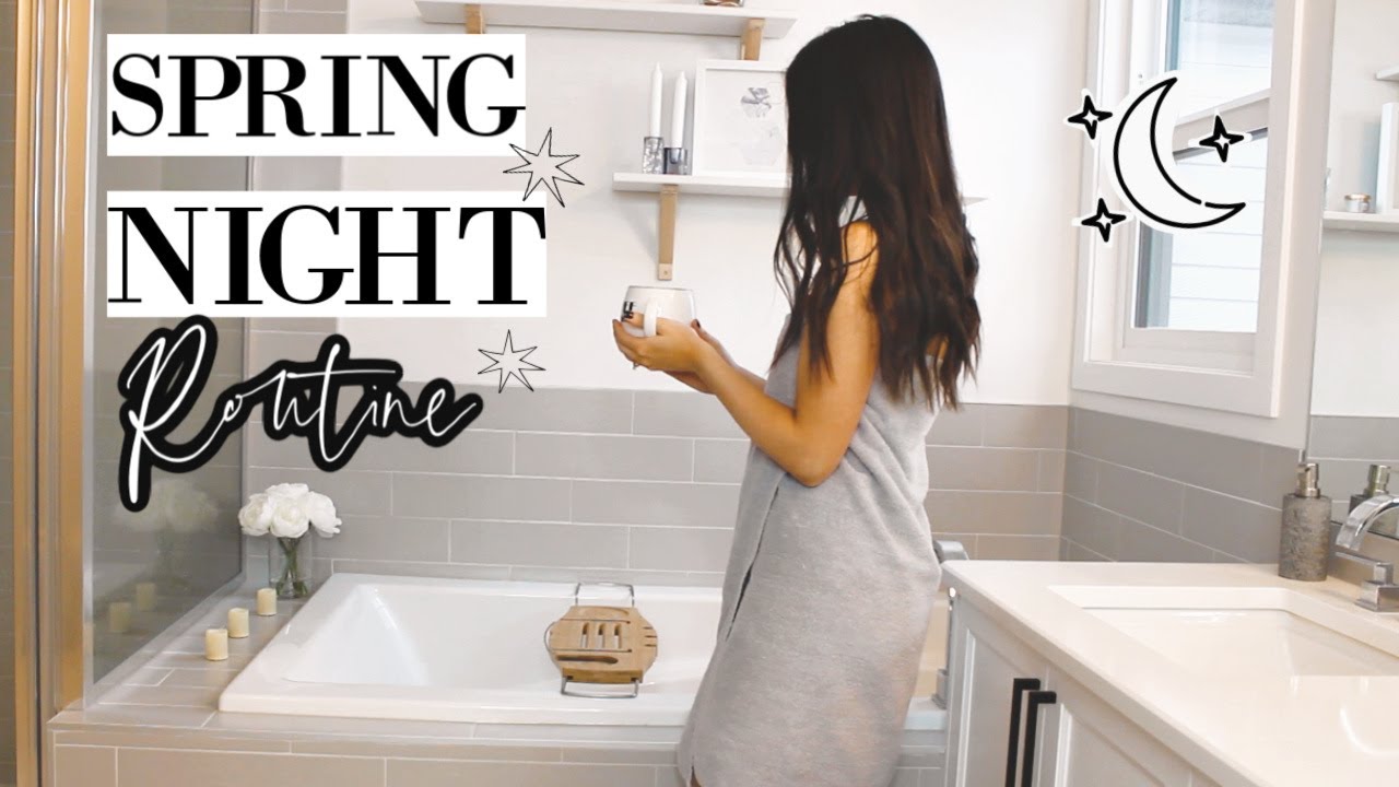 SPRING NIGHT ROUTINE 2020 / Healthy + Productive - YouTube