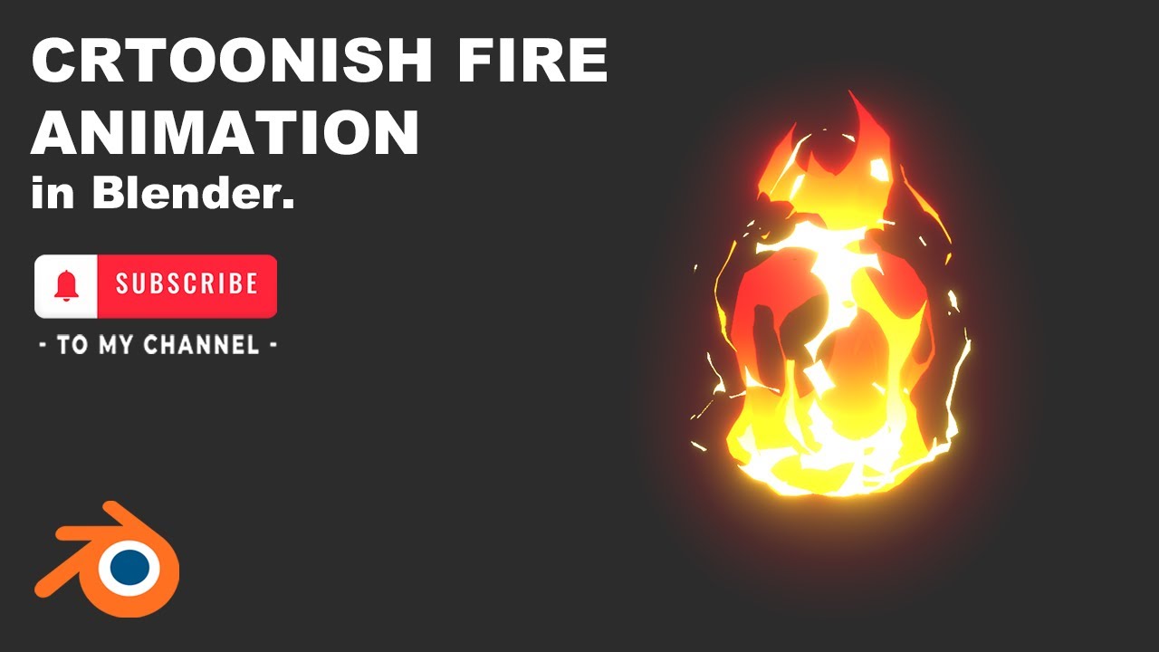 Cartoonish Fire on Blender - YouTube