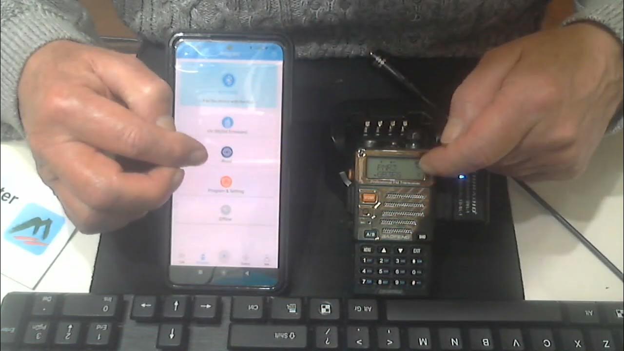 Baofeng UV5R programming via TIDRADIO Bluetooth Dongle - YouTube