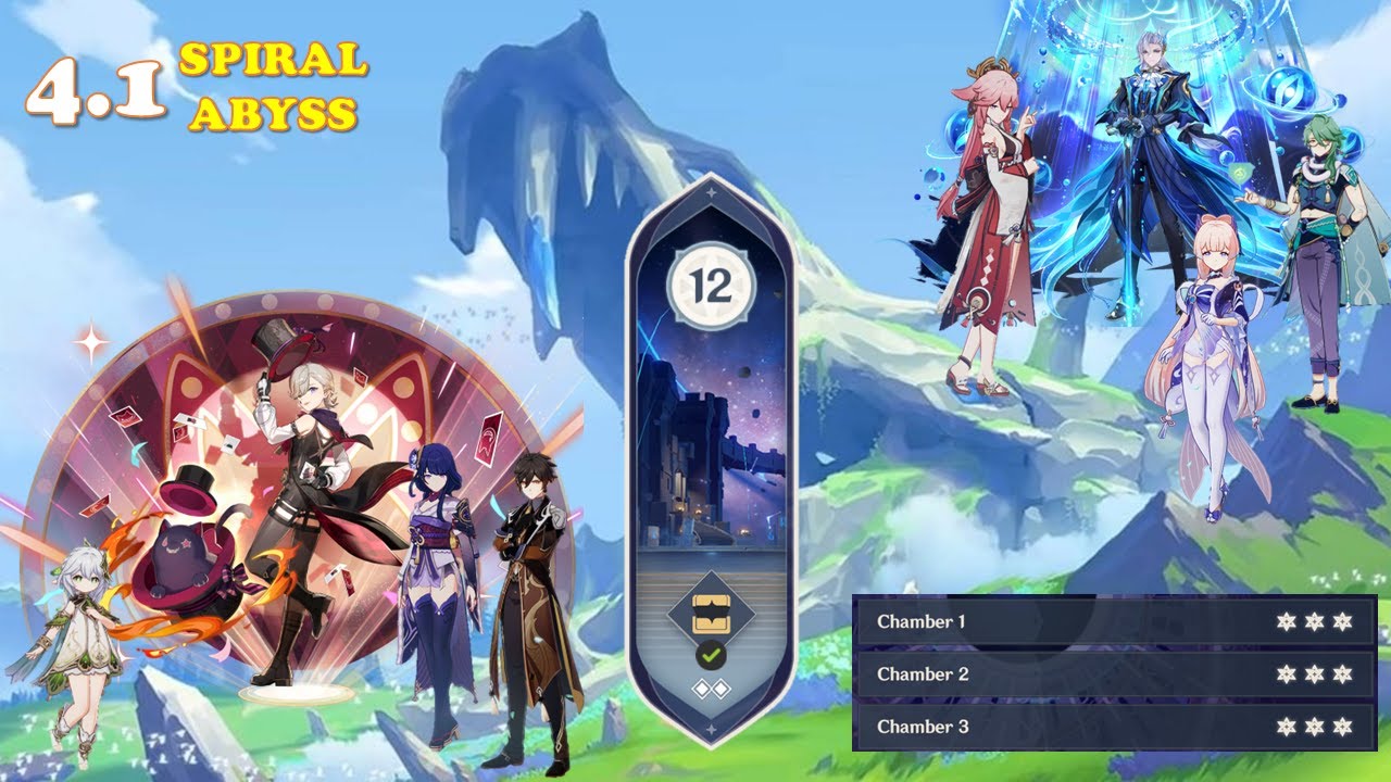 FIRST CLEAR!! - Lyney Quick Overload Burning and Neuvillette Hyperbloom ...