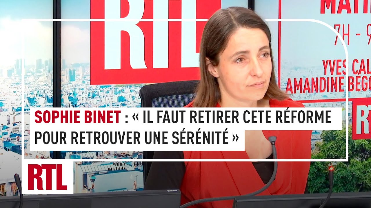 Sophie Binet, secrétaire générale de la CGT, invitée d'Amandine Bégot ...