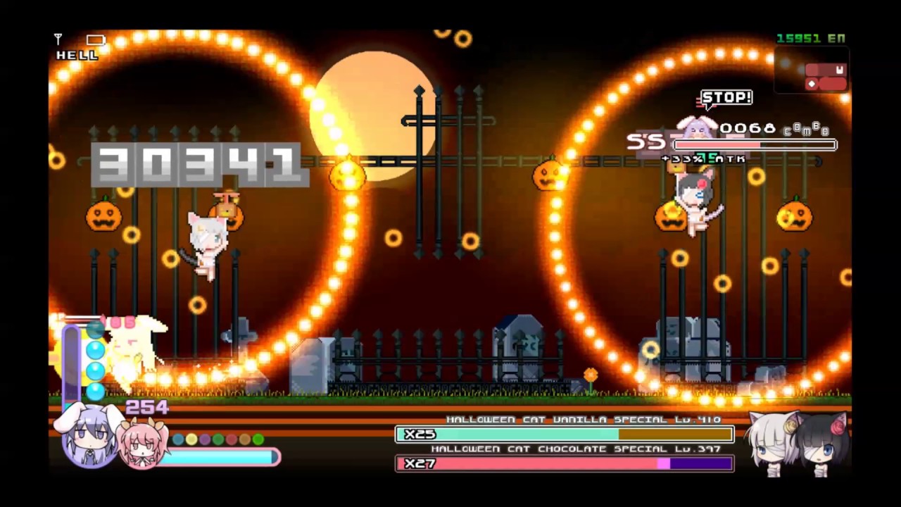 [Rabi-Ribi] Halloween DLC kitties (Alt. Hell, no buffs, no Ribbon/Erina ...