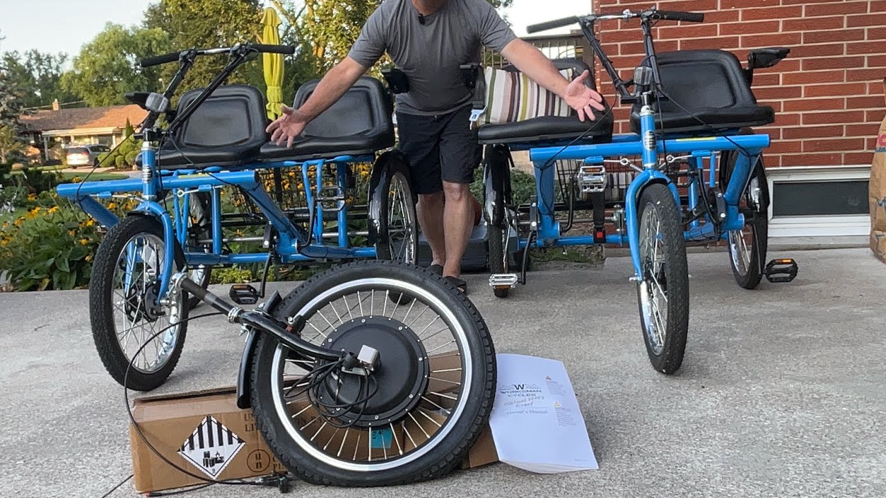 Electric Kit Install on a Worksman Dual Trike - YouTube