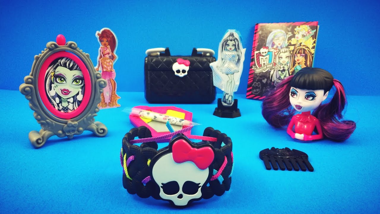 2015 MONSTER HIGH MCDONALD'S COMPLETE SET OF 8 HAPPY MEAL KIDS TOYS ...