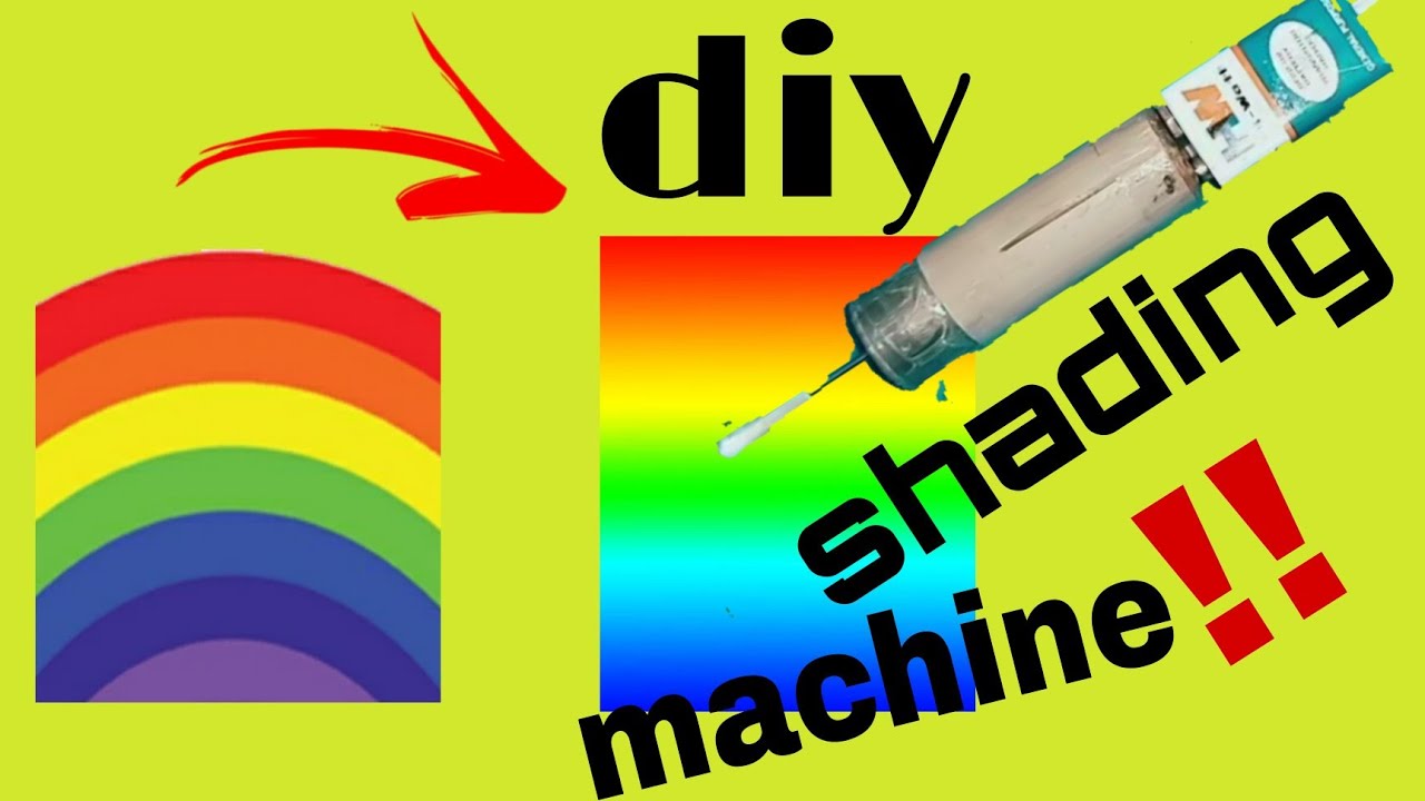How to make diy shading machine at home for drawing or sketch - YouTube