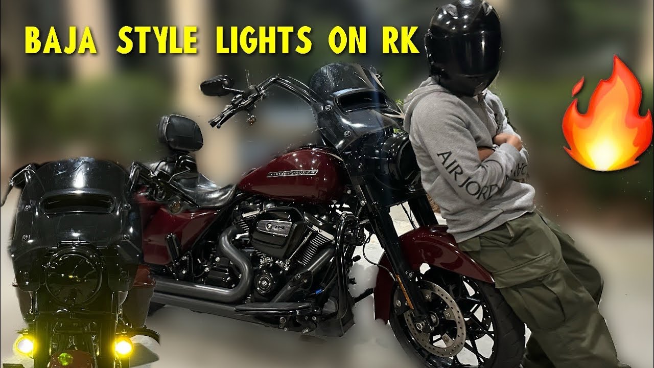installing & upgrading the lights on my Harley Davidson roadking || Baja style lights 🔥 - YouTube