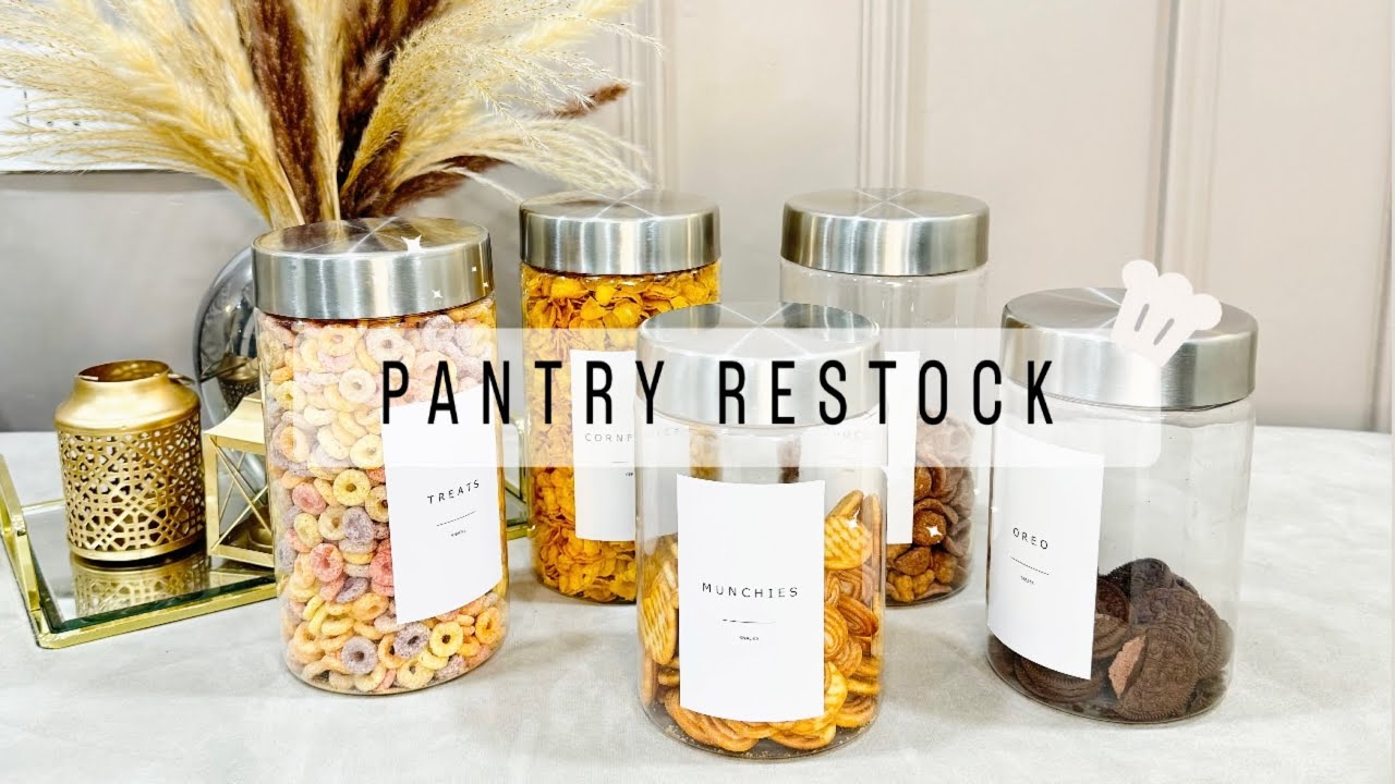 Pantry Restock - Snacks Organisation ASMR #asmr #restock #home - YouTube