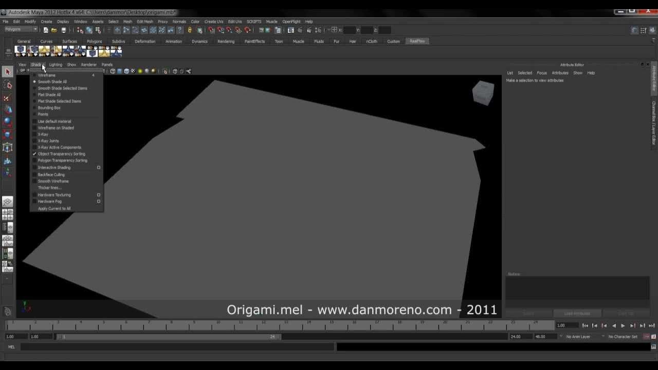 Origami Script Demo - YouTube