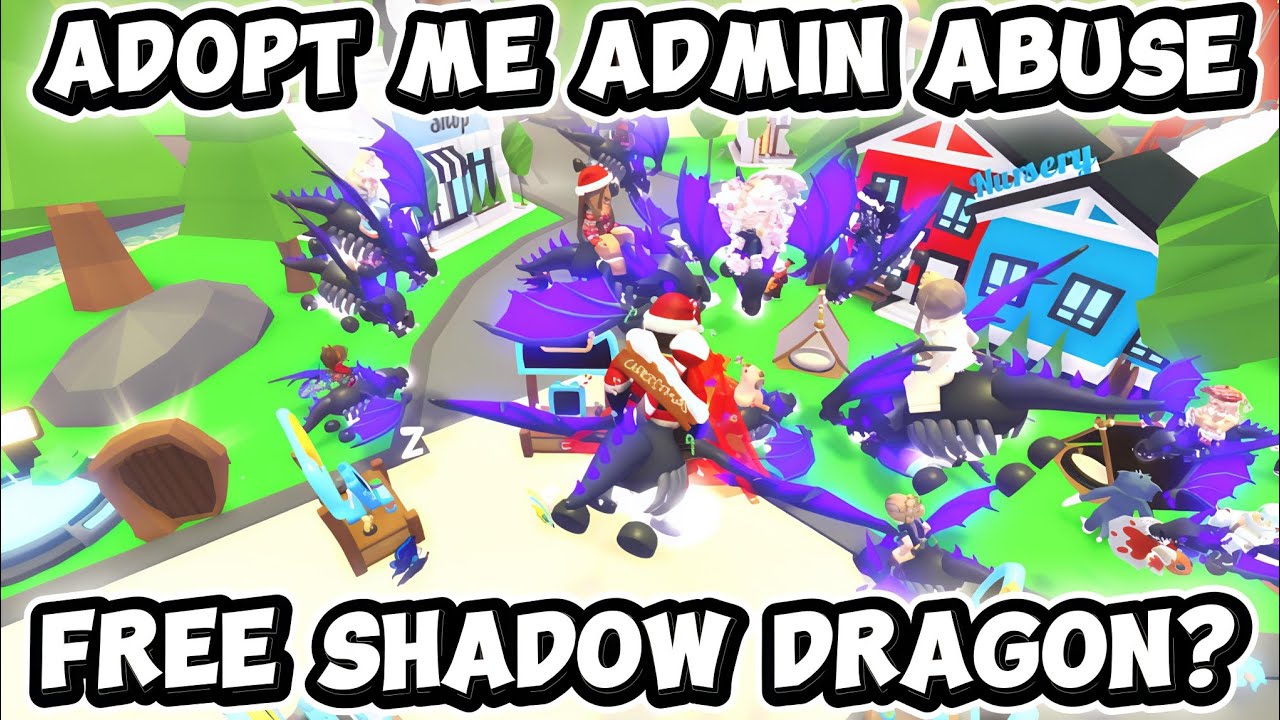 ADOPT ME GAVE US A FREE MEGA SHADOW DRAGON? (Admin Abuse) - YouTube