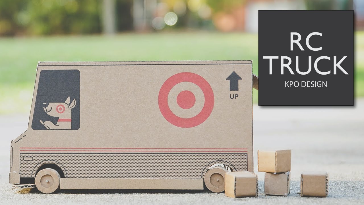 "DIY Cardboard Remote Control Truck: Building a Target Box Truck with ...