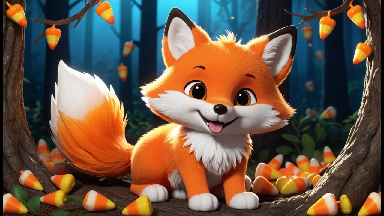 Fluffy Fox and the Candy Corn Forest | Sweet Forest Adventure Song for ...