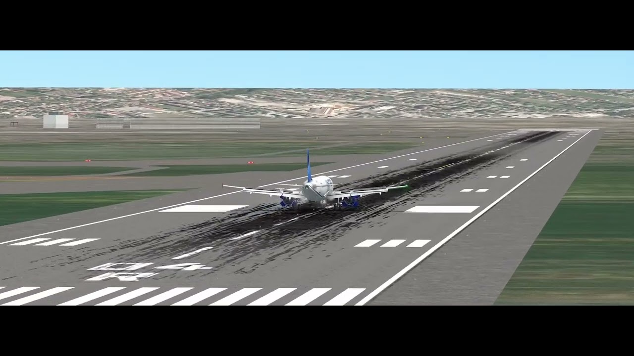 United Airlines A320-200 Successful ILS Approach and Landing at KLAX ...