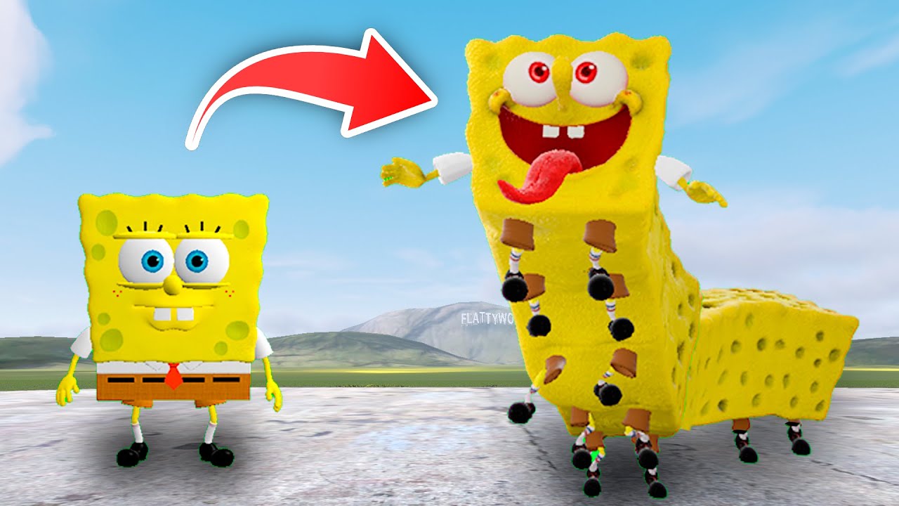 NEW ELONGATED SPONGEBOB EVOLUTION In Garry's Mod - YouTube