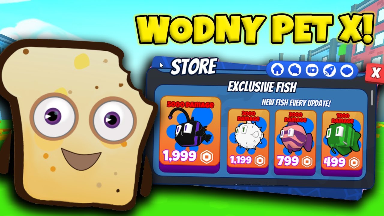 Testuje WODNY PET SIMULATOR X! To jest SUPER! Fish Sim ROBLOX - YouTube