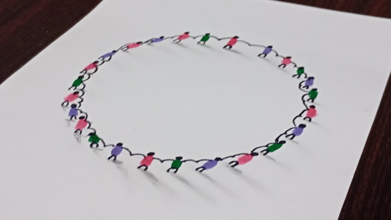 3D Unity Drawing 🤯 || Optical illusion 🤯 ️ - YouTube