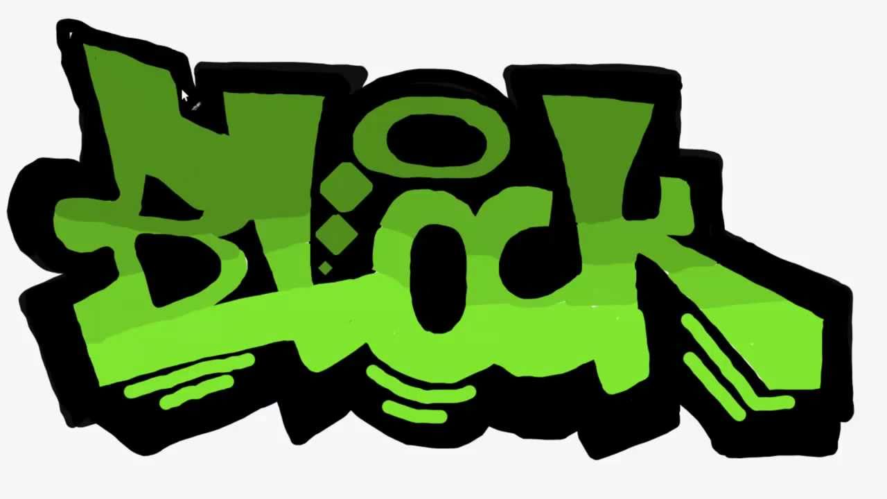 How to Draw Graffiti Block - YouTube