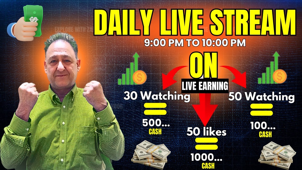 Daily Live Stream | Live Earning on YouTube | Earn with comment like ...