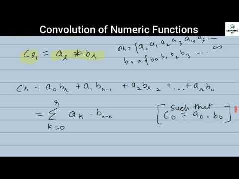 Convolution of Numeric Functions | Discrete Mathematics - YouTube