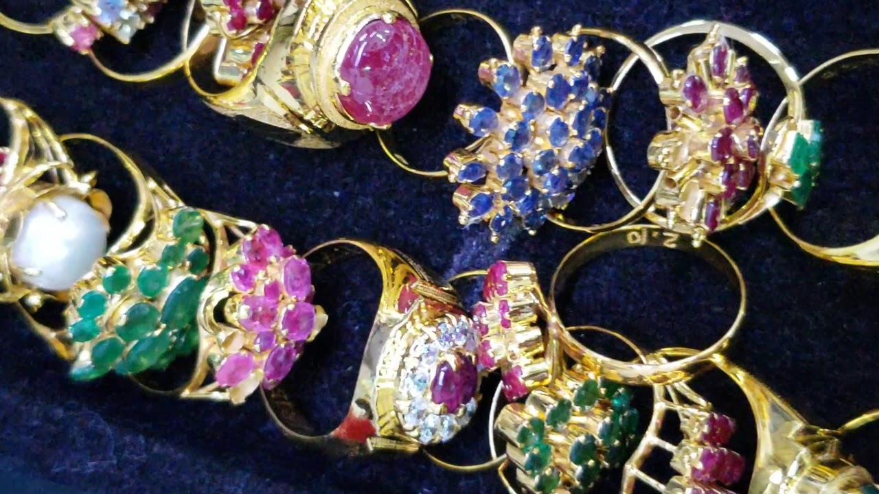 Burma Myanmar Gemstones Ruby Sapphire Pearl Diamond Jade 22k Gold Lot ...