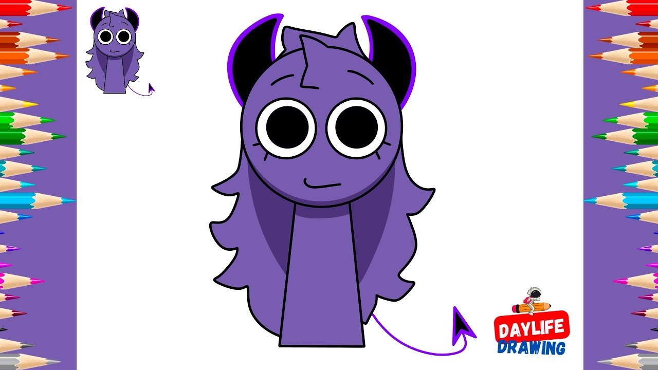 How to Draw Amity from Incredibox Sprunki | Quick and Easy Tutorial ...