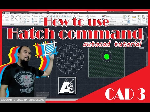 How to fill the shape using hatch command in AutoCAD - AutoCAD tutorial ...