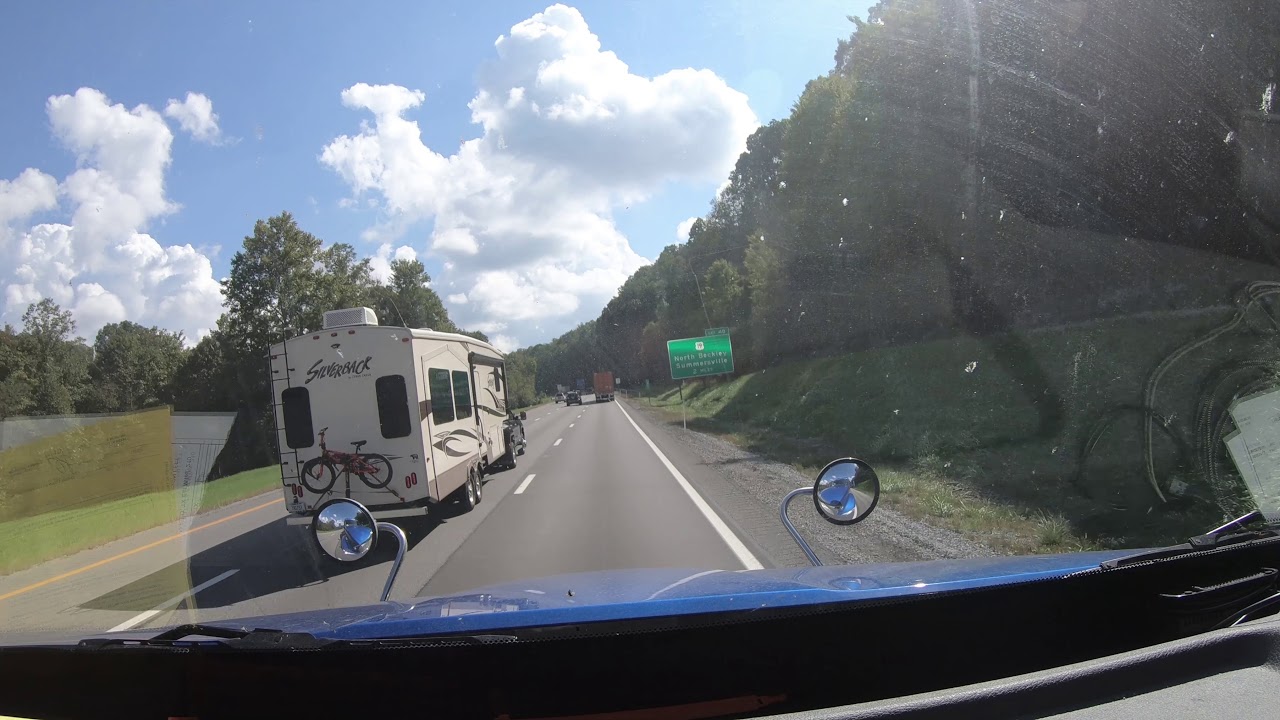 driving up in the Mountains, pretty view. - YouTube
