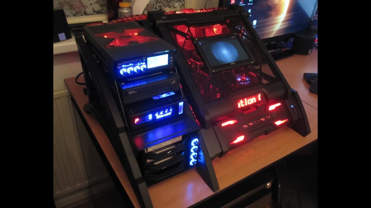 Custom PC build Watercooled Strike x Air Case playing dirt 3 - YouTube