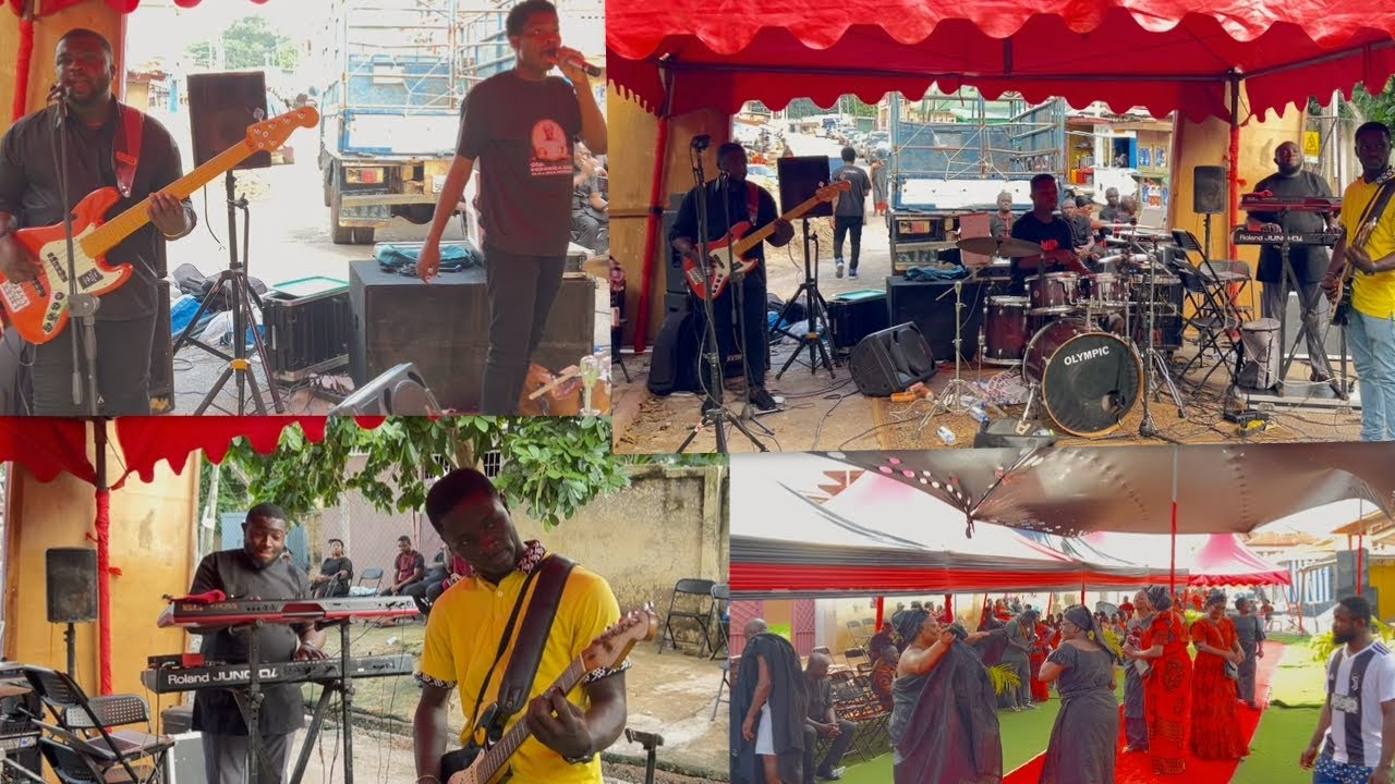 GHANAIAN LIVE BAND AT IT BEST🔥||HI LIFE||EMMA ON BASS🎸||AFRO BAND ...