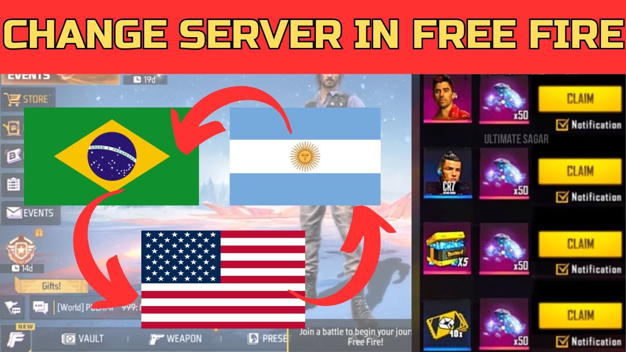 How to Change Server in Free Fire (2024) | Change FF Server - YouTube