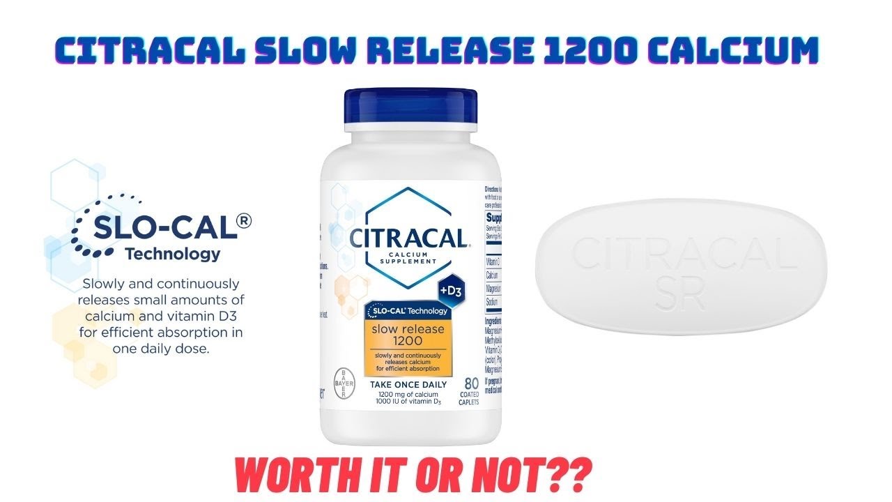 Citracal Slow Release 1200 Calcium With Vitamin D3 Review - YouTube