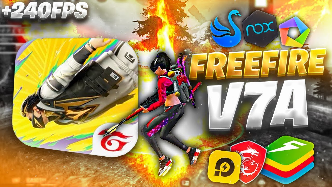 LA MEJOR APK FREE FIRE V7A PARA JUGAR FREE FIRE EN PC SIN LAG FREE FIRE X86 - YouTube