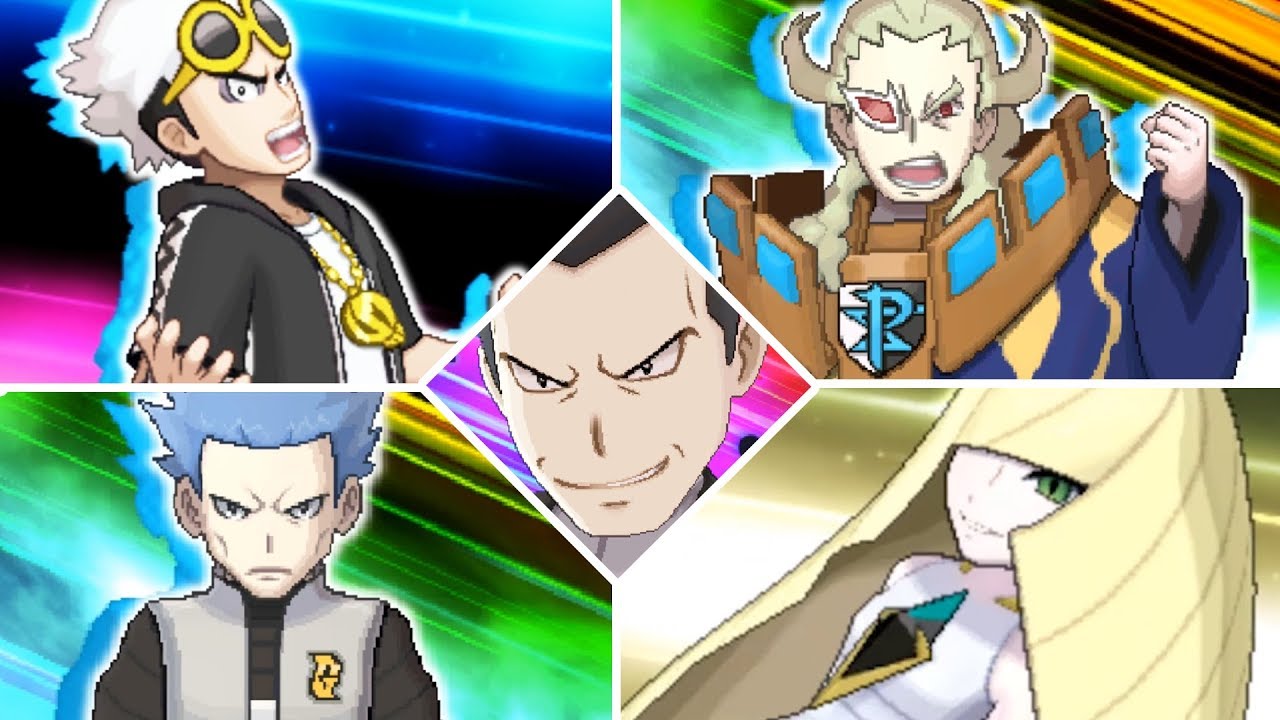 Pokémon Ultra Sun & Ultra Moon - All Bossfights - YouTube
