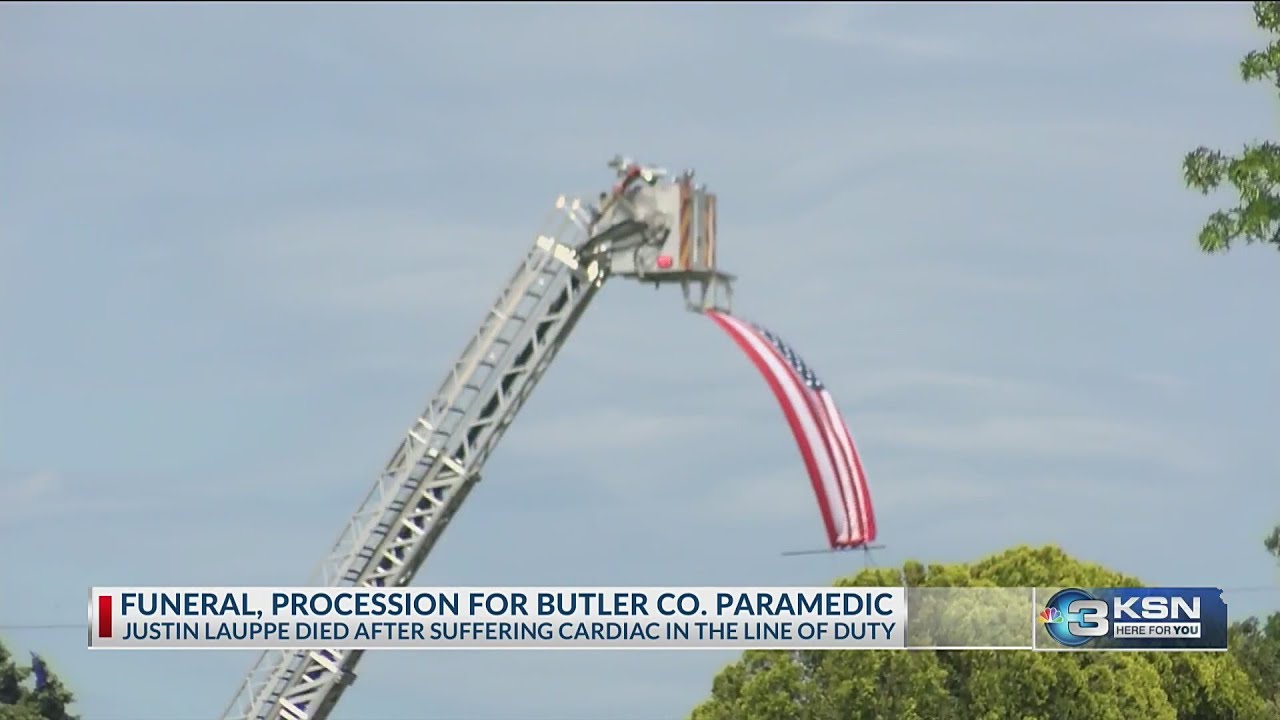 Ambulance procession honors fallen Butler County paramedic - YouTube