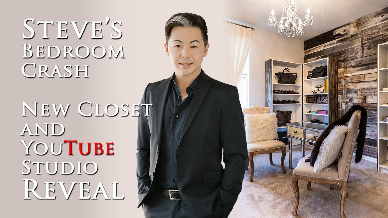 Steve Jan Bedroom Crash, New Closet, And YouTube Studio - YouTube