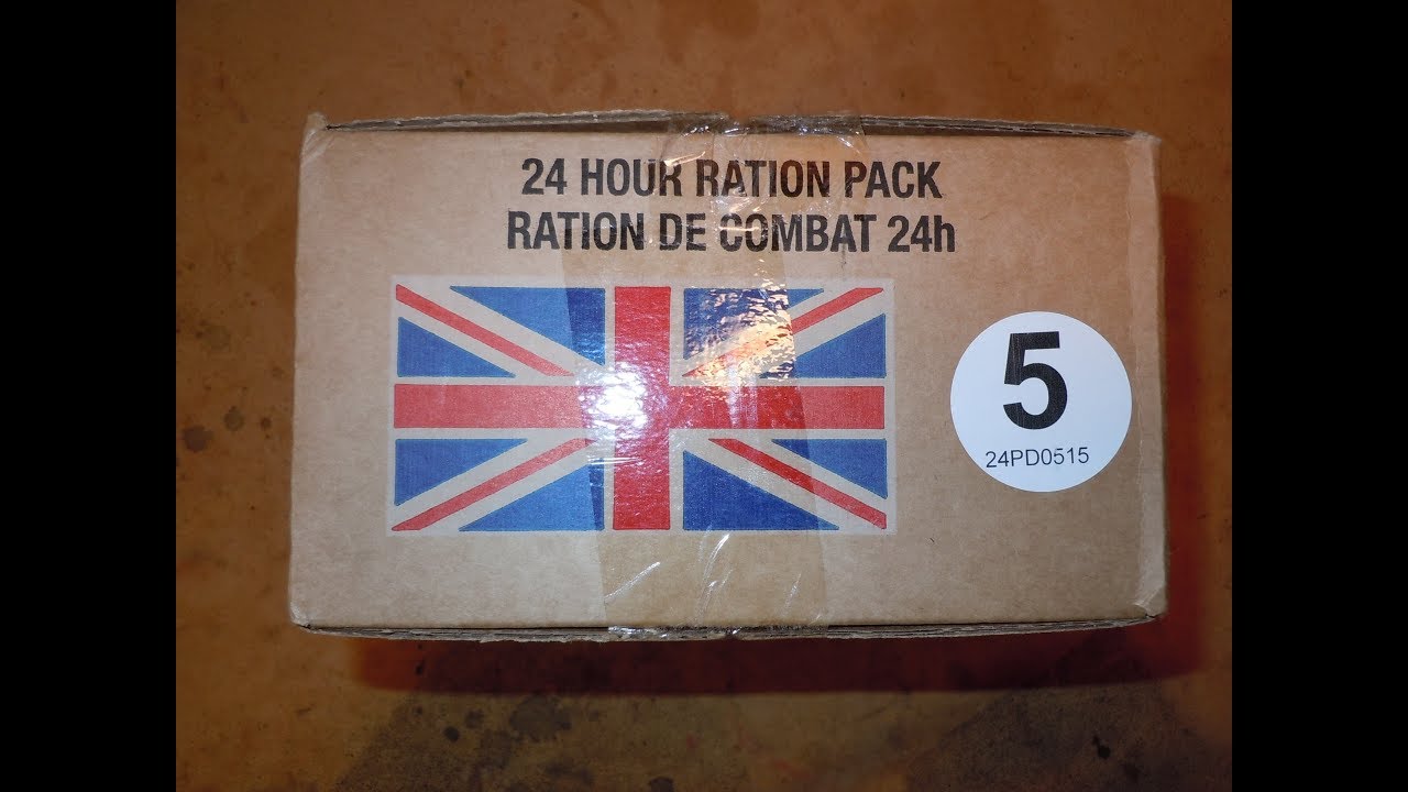 MRE Review: British 24 Hour Ration Pack ORP Menu No. 5 Pt 1 - YouTube