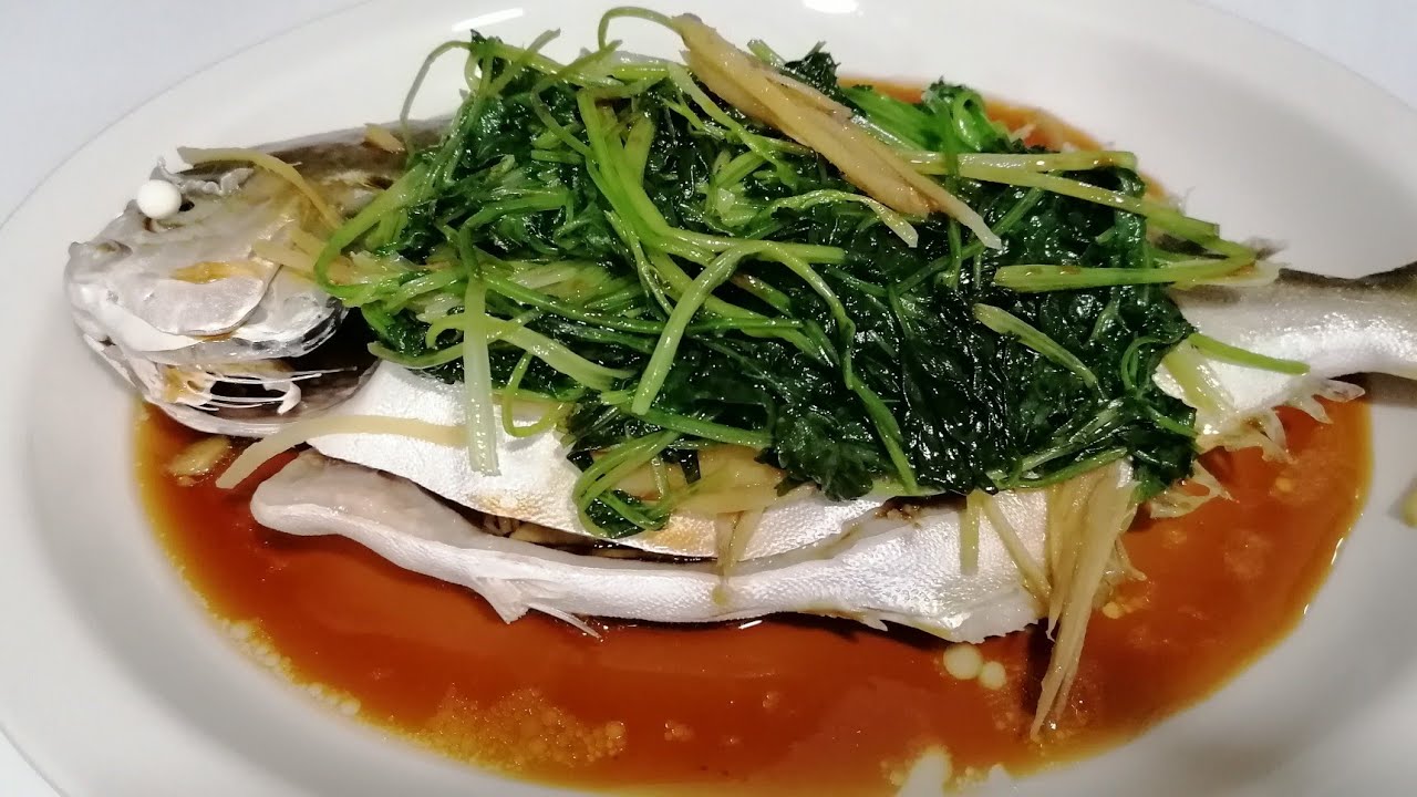 HOW TO STEAM FISH STEAMED PAMPANO WITH GINGER SAUCE - YouTube