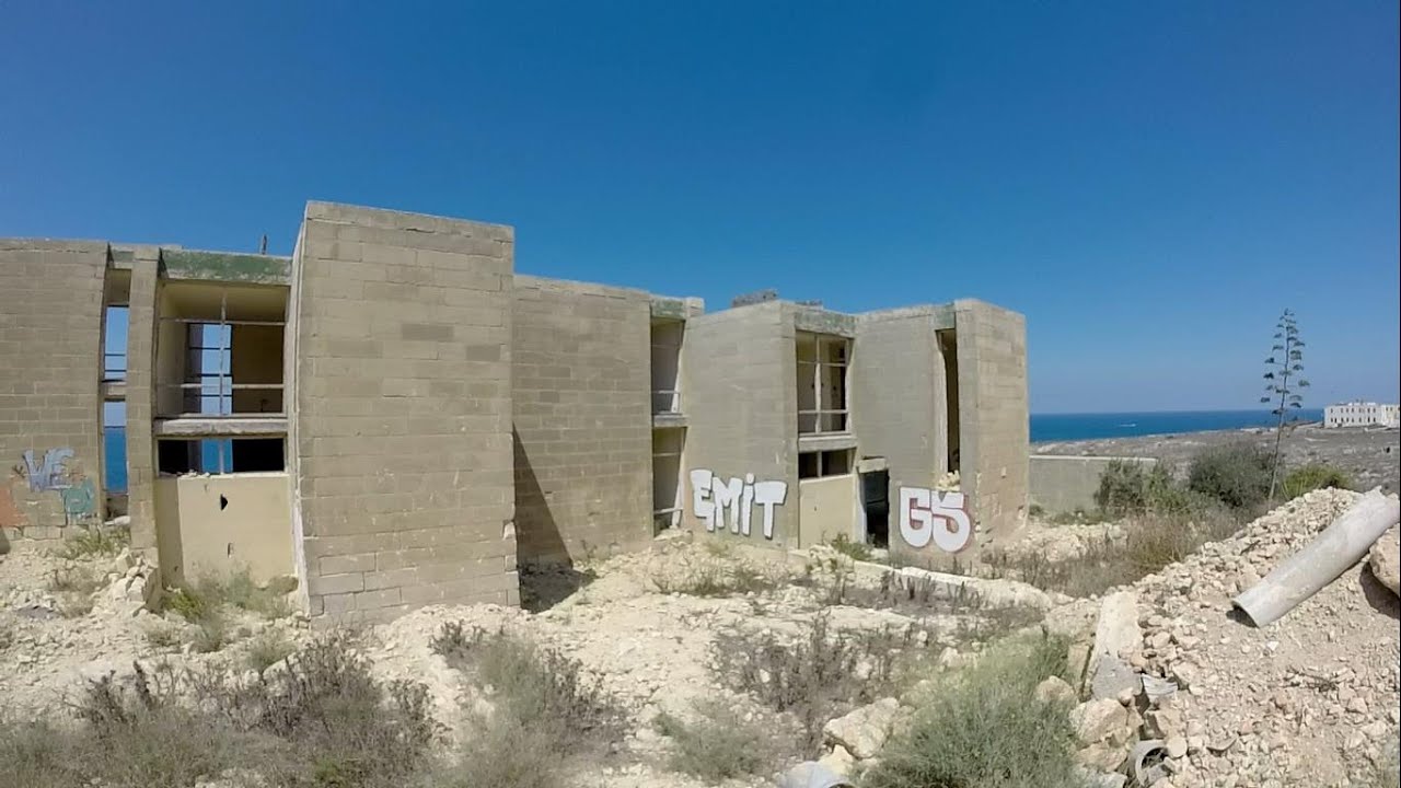 Urban exploration Malta - White Rocks Holiday Complex - YouTube