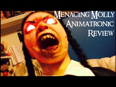 Menacing Molly Animatronic Review - Spirit Halloween 2017 - YouTube