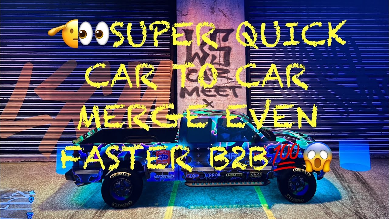 🤩👀MERGE CAR TO CAR SUPER FAST METHOD😏😱 - YouTube