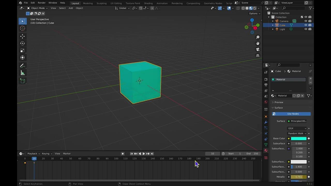 Keyframing Colors | Color change animation | Blender | Vivasvat Rastogi - YouTube