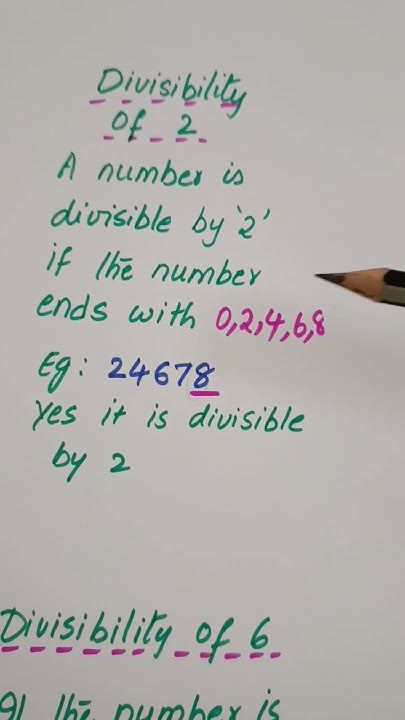Divisibility rule of 2 | Number is divisible by 2 #shorts #shortvideo # ...